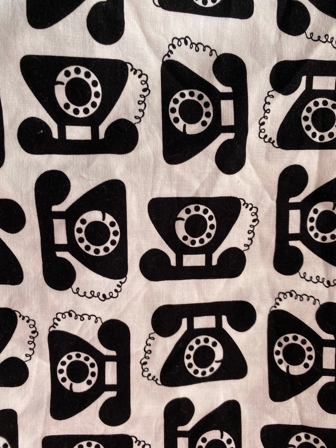 Vintage Phones by Robert Kaufman Fabric Cotton Fabric Anne Kelle 1.2 ...