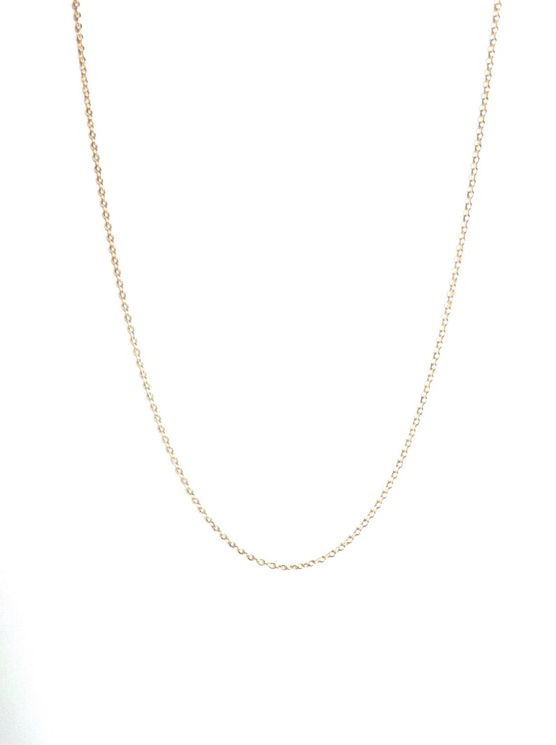 Plain Necklace in Gold or Silver Thin Chain Necklace Thin | Etsy