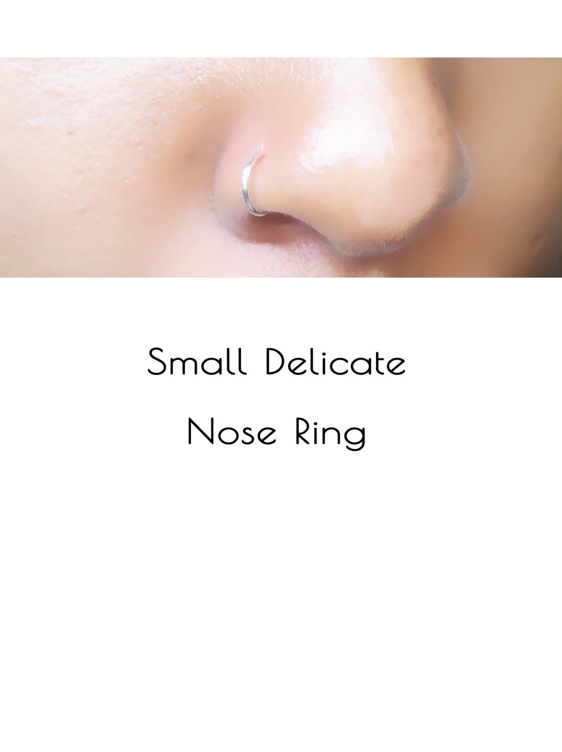 Small Fake Gold Nose Ring Faux Nose Ring Delicate Nose Ring | Etsy