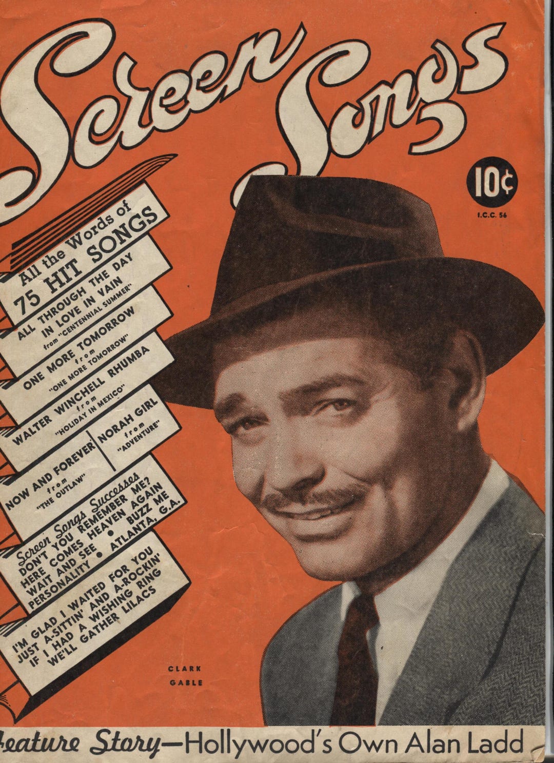 Screen Songs 1946 Booklet Clark Gable Cover - Perry Como - Van Johnson ...