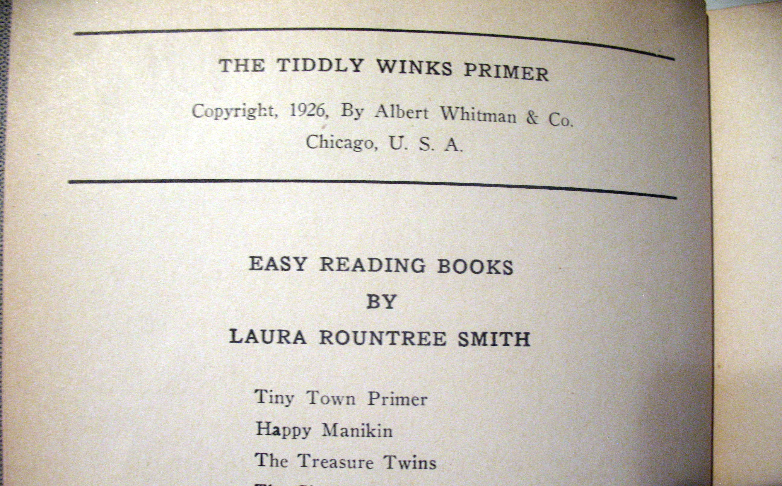 Tiddley Winks Primer 1926 Laura Rountree - Etsy