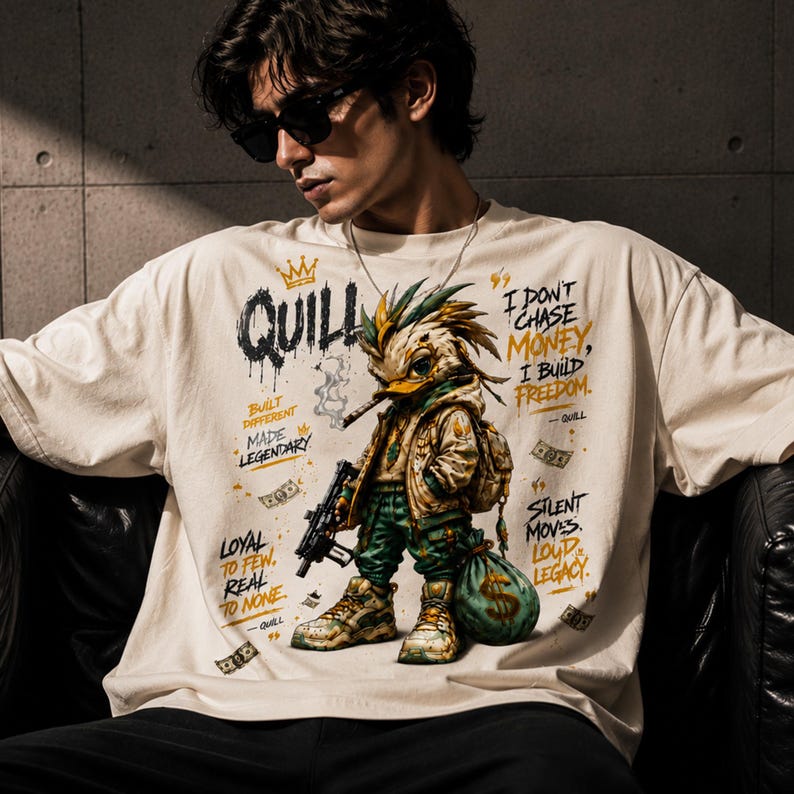 Quill Duck Streetwear PNG SVG | Gangster Hip Hop Graffiti T-shirt ...