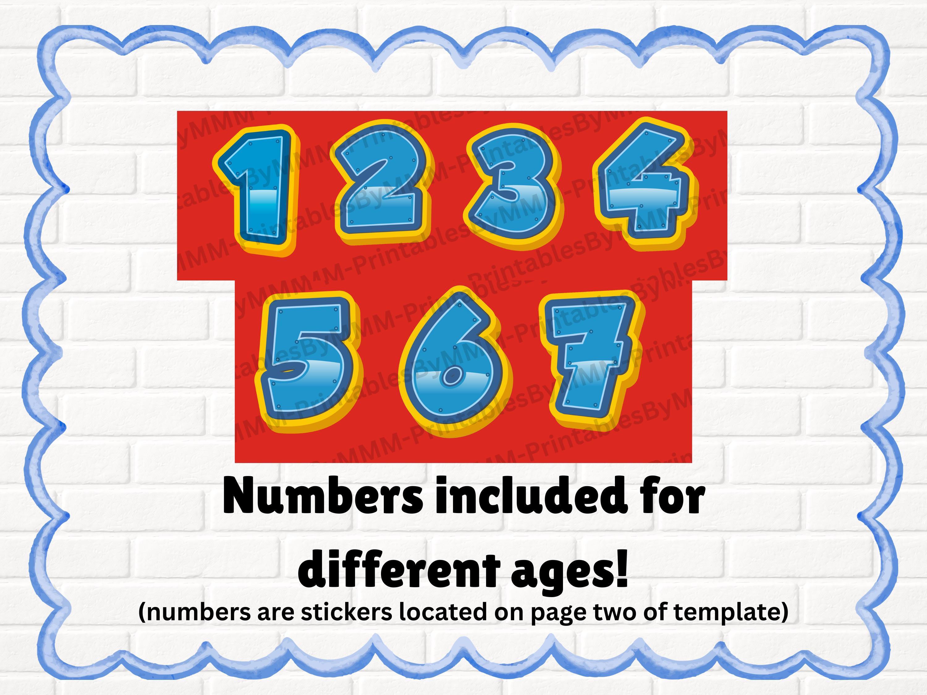 All Pup Patrol Paw Prints Birthday Banner Digital Template 2x6 - Etsy