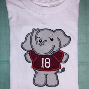 Children's Toddler Elephant Mascot With Personalized Name on a Short or ...