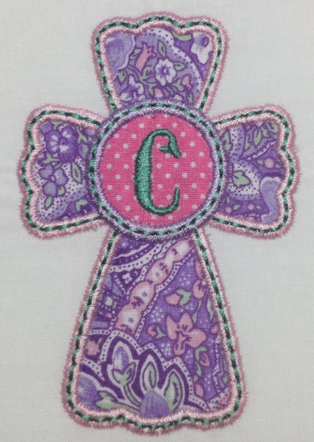 Children's Baby Infant Cross Applique Short or Long Sleeve White ...