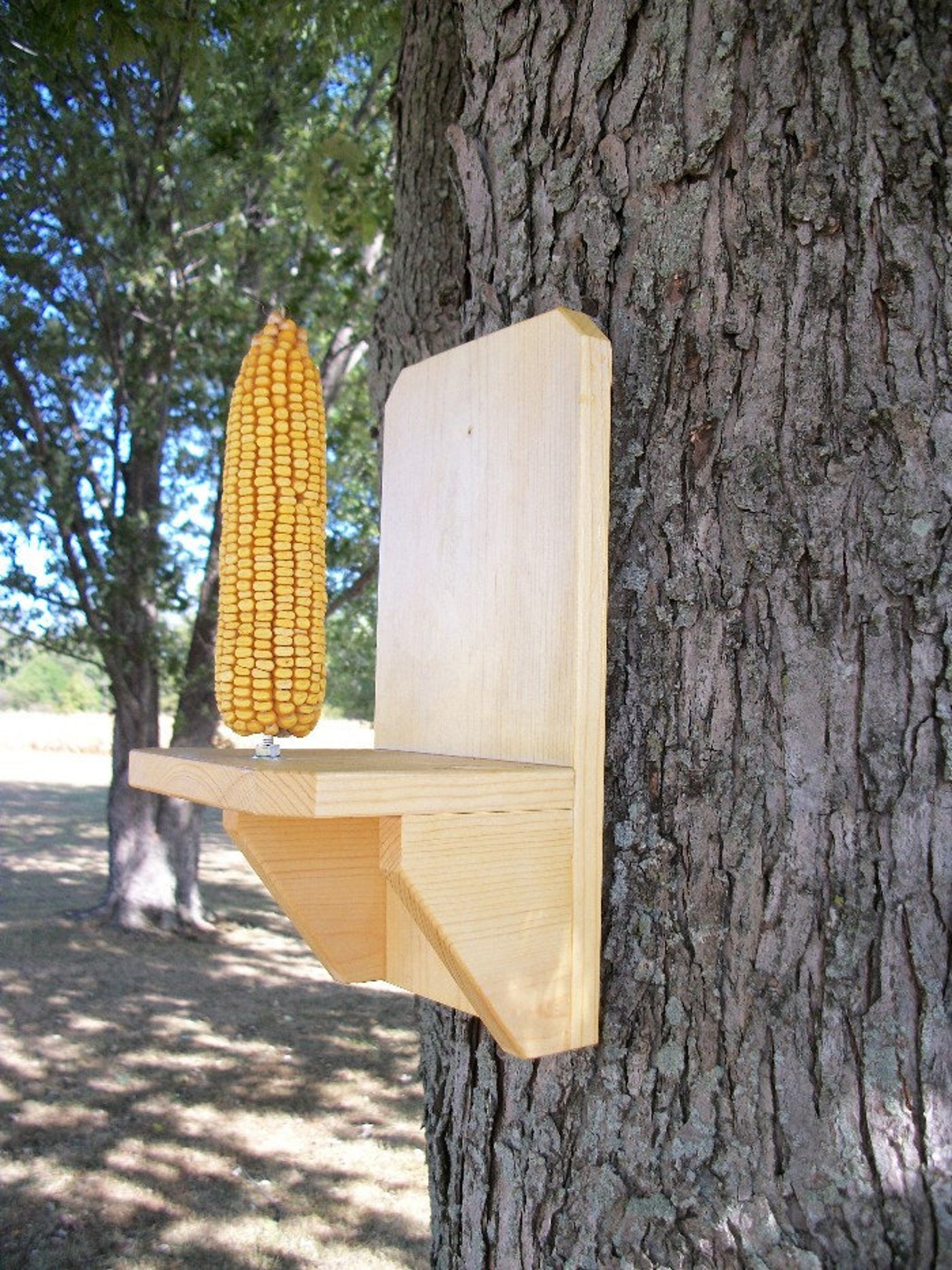 Squirrel Feeder, Wooden Ear Corn Feeder - Etsy