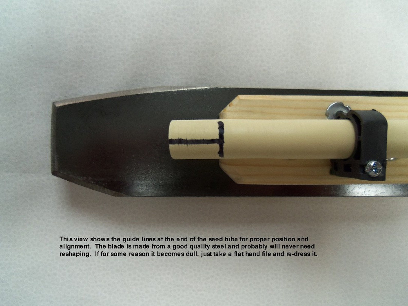 Garden Ginseng Planting Stick Seeder Tool Wooden Steel Seeds Ginseng ...