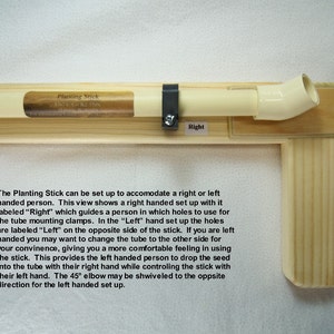 Garden Ginseng Planting Stick Seeder Tool Wooden Steel Seeds Ginseng ...