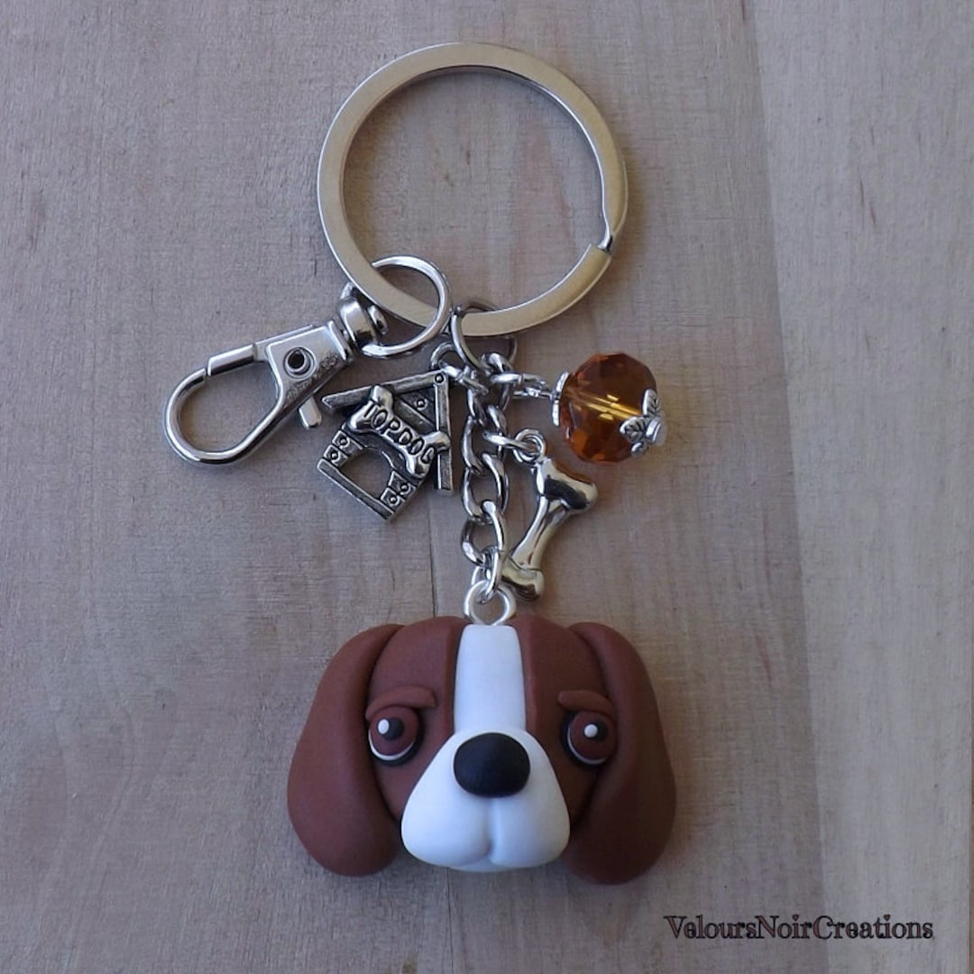 Beagle Keychain Polymer Clay Handmade - Etsy Canada