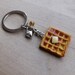 Waffle Keychain Polymer Clay Handmade - Etsy Canada