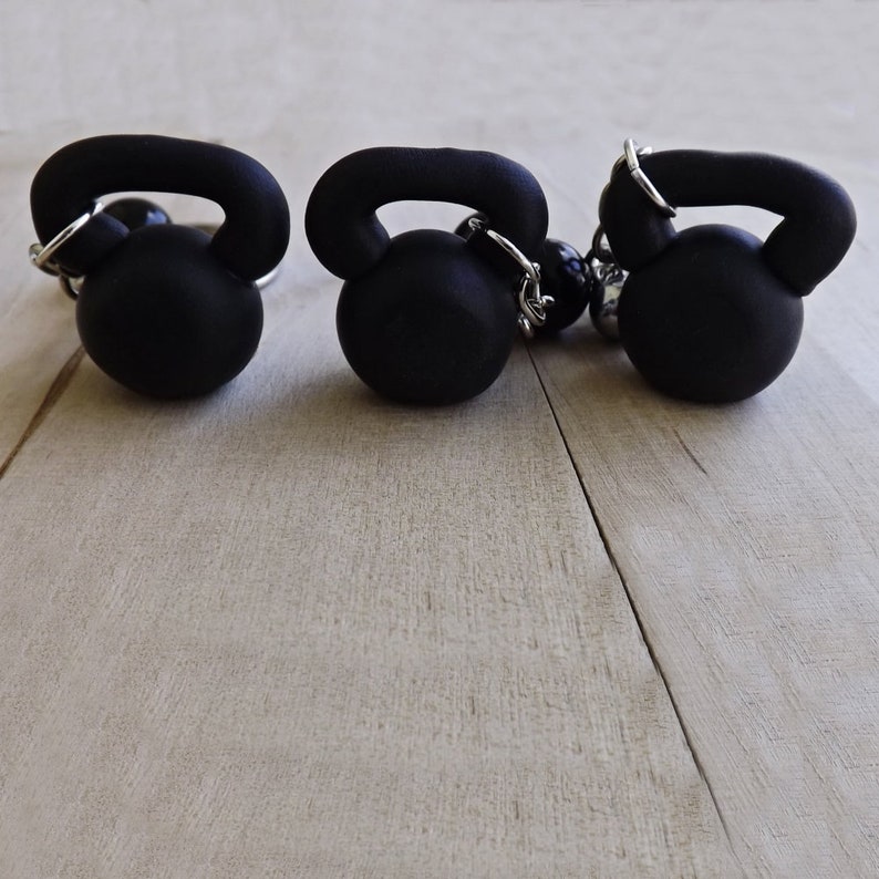 Keychain Kettlebell Polymer Clay Fitness Sports Crossfit - Etsy