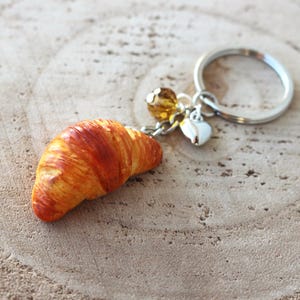 Realistic Croissant Keychain – Handmade French Pastry Gift - Etsy