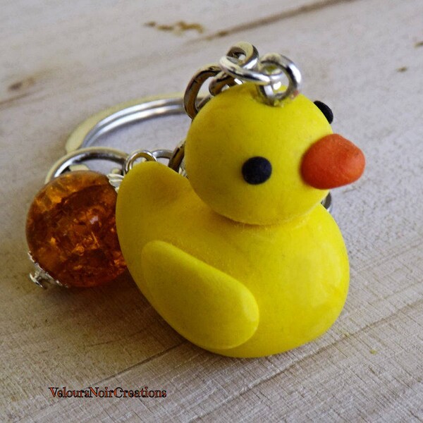 Rubber Duck Keychain - Etsy