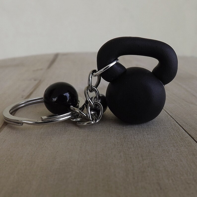 Keychain Kettlebell Polymer Clay Fitness Sports Crossfit | Etsy