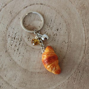 Realistic Croissant Keychain – Handmade French Pastry Gift - Etsy