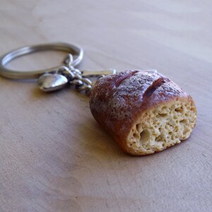 French Baguette Bread Keychain Polymer Clay - Etsy