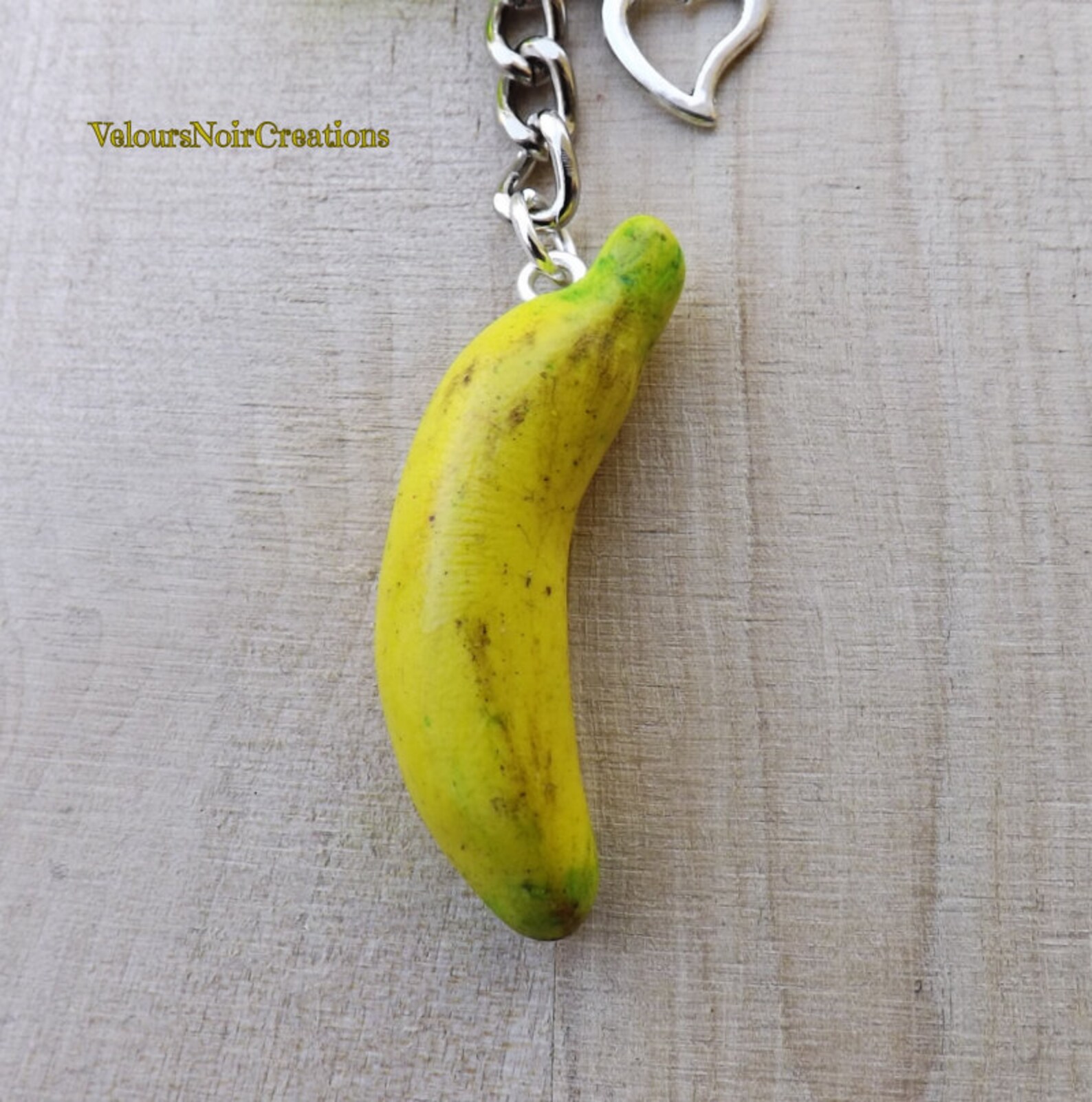 Banana Keychain Polymer Clay Handmade - Etsy