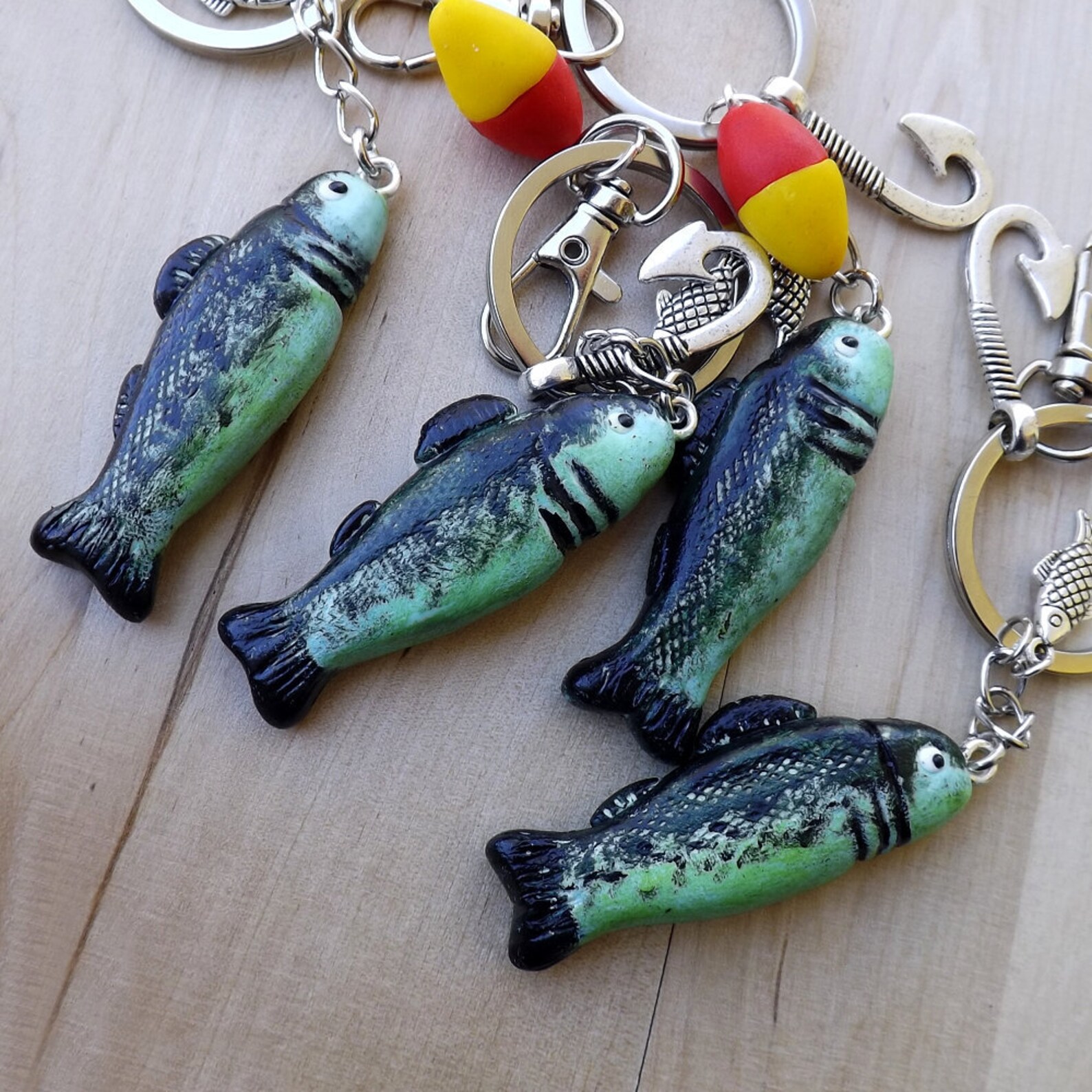 Fish Keychain Floating Fishing Hook - Etsy Australia