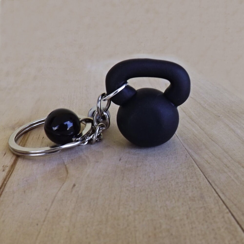 Keychain Kettlebell Polymer Clay Fitness Sports Crossfit - Etsy