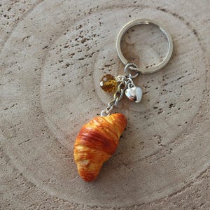 Realistic Croissant Keychain – Handmade French Pastry Gift - Etsy