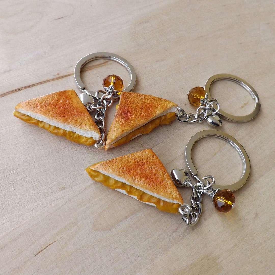 Grilled Cheese Sandwich Keychain Polymer Clay - Etsy