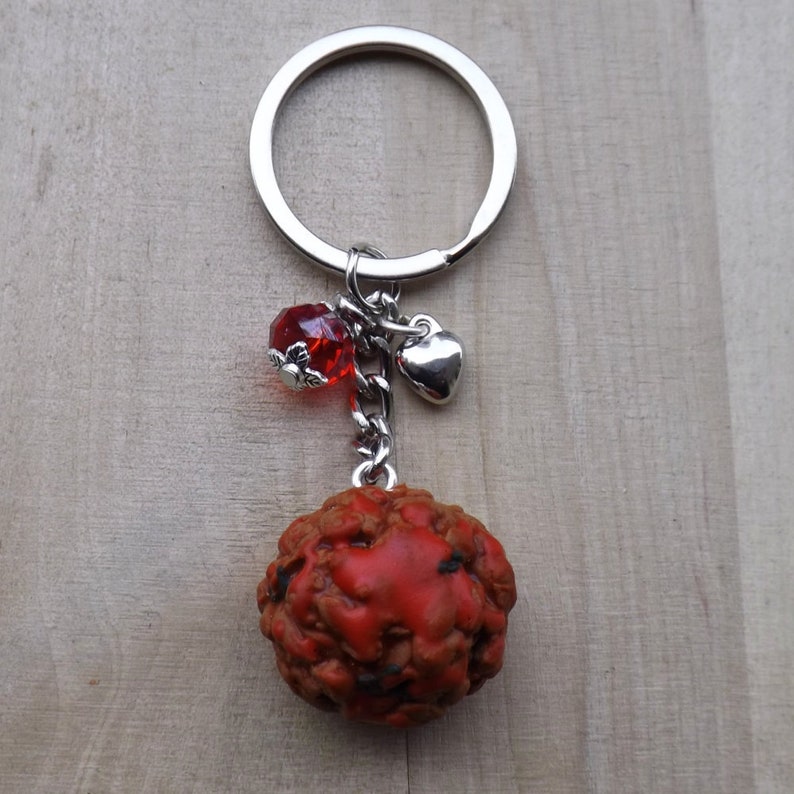 Meatball Keychain Polymer Clay Handmade - Etsy