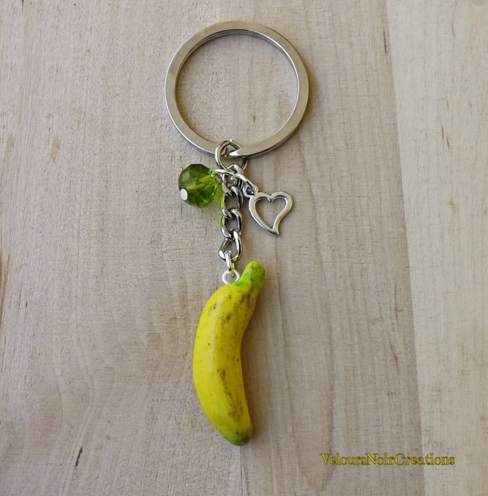 Banana Keychain Polymer Clay Handmade - Etsy