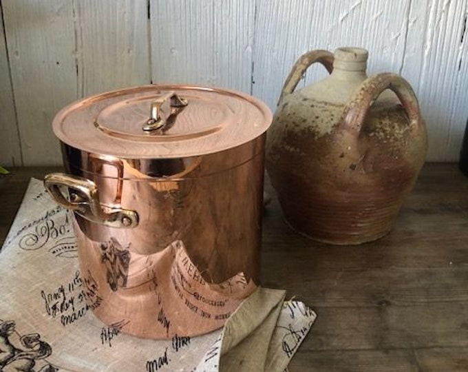 French, Restored, Copper, Stockpot, Marmite, Vintage, Professional ...