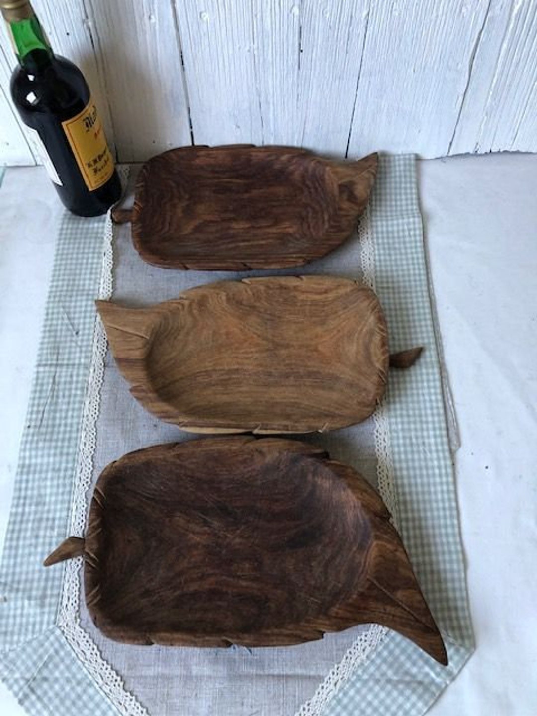Vintage, Wood Platters, Rustic, Cottage Decor, Wooden Tray, Original ...