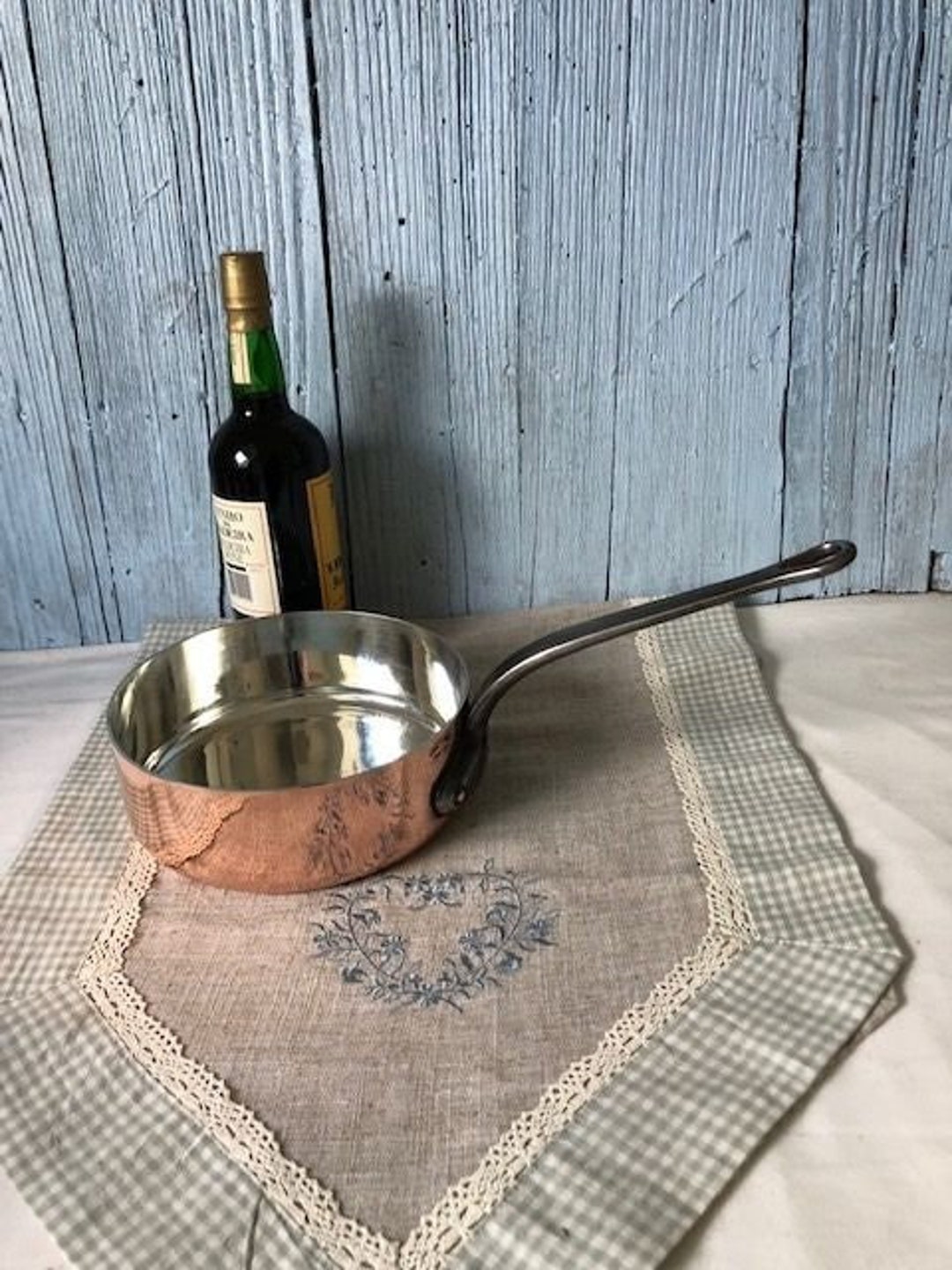 French Pierre Vergnes Durfort Vintage Copper Saute Pan Professional Refurbished Etsy