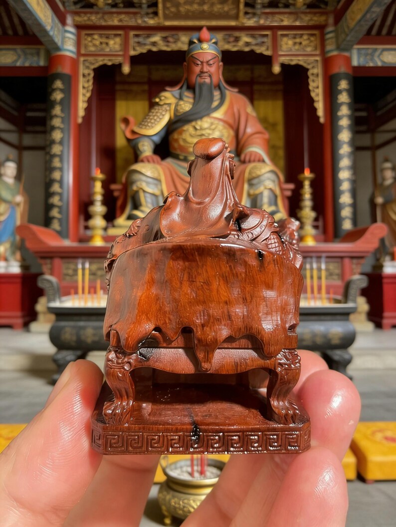 Custom Consecration Lightning Struck Jujube Wood Guan Yu God of Wealth ...