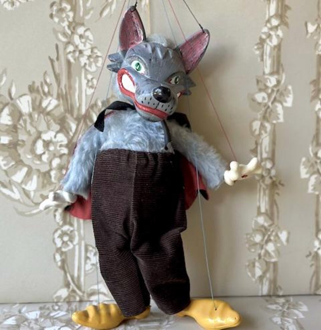Meet Dave: A Naughty but Nice Rare Pelham String WOLF Puppet - Etsy UK