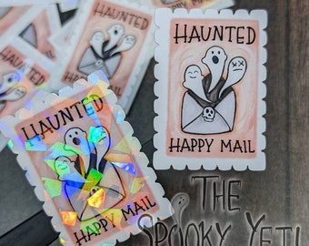 Halloween Happy Mail Stickers - Etsy