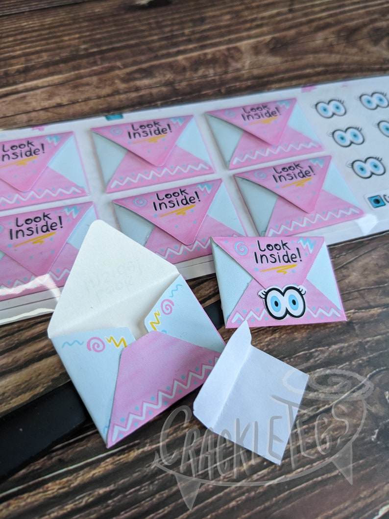 Retro Look Inside Mini Adhesive Envelopes. Perfect for - Etsy