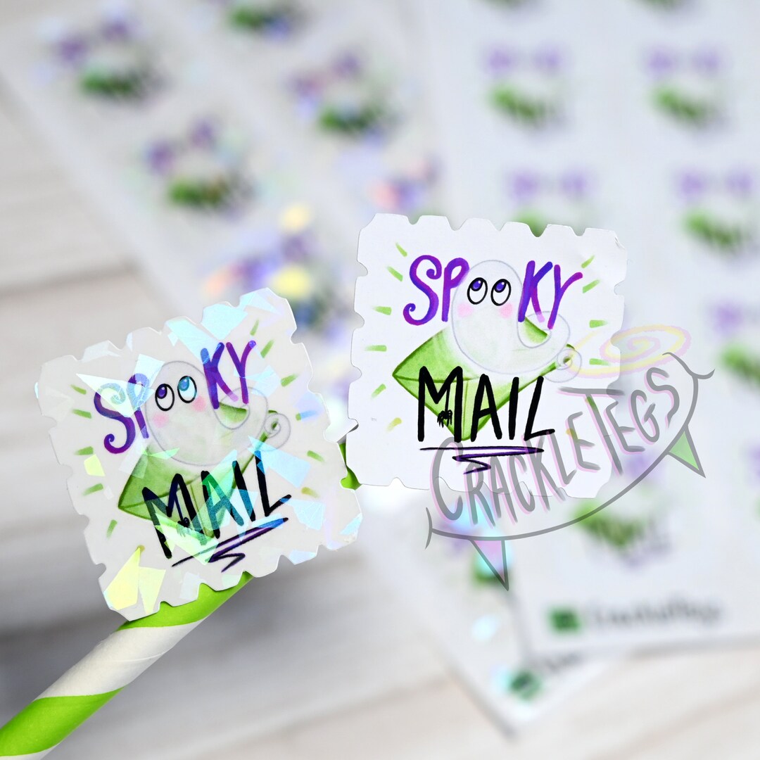 Spooky Mail Stickers, A5 Sheet of 15 Stickers. Hand-drawn & Handmade - Etsy