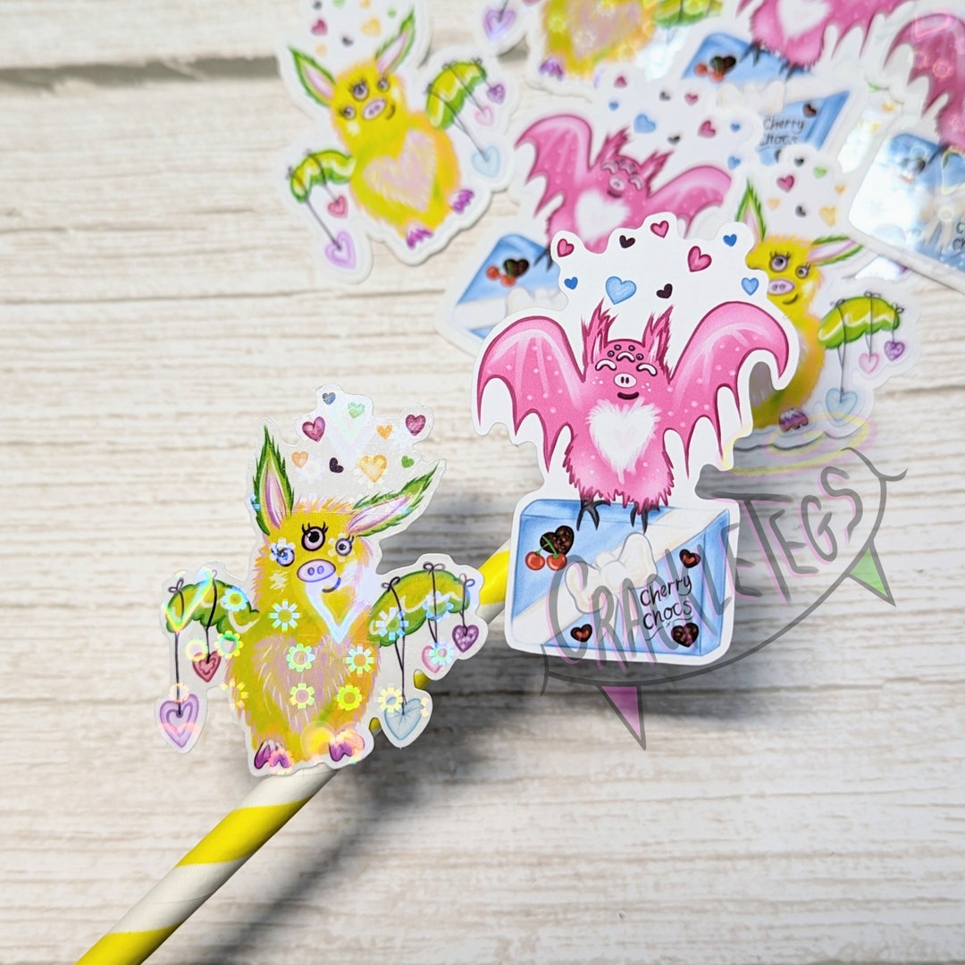 Valentine Pigney & Taffney Sticker Pack. Hand-drawn, Handmade. - Etsy