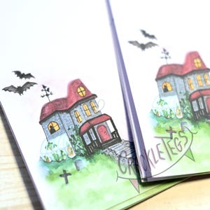 Haunted Mansion Writing Paper. 5 Sheets, Plain or Lined. Originally ...