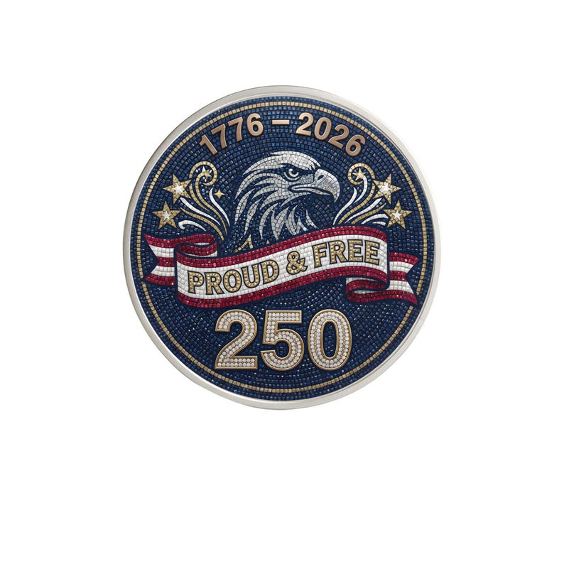 1776-2026 Coin, American 250 Coin, 4th July, Commemorative Gift, No ...