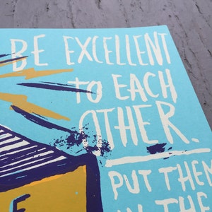Bill and Ted's Excellent Adventure Poster - Etsy