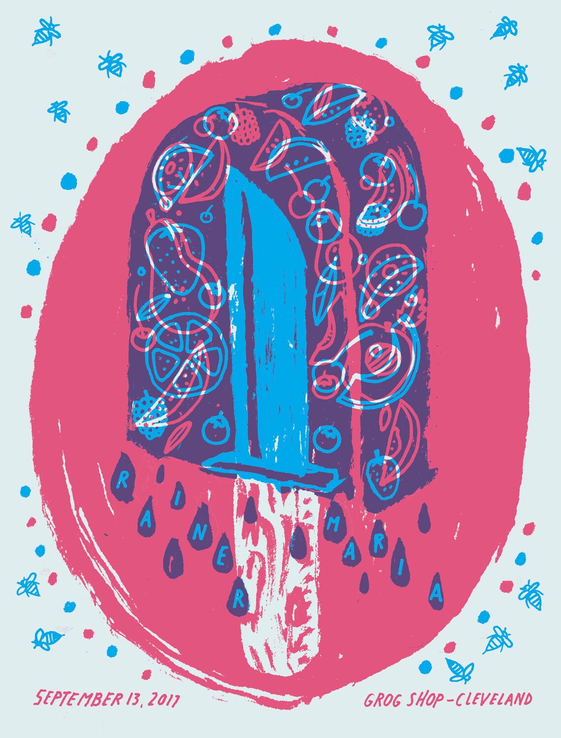 Rainer Maria- Grog Shop Cleveland - Silk Screened Poster - Etsy