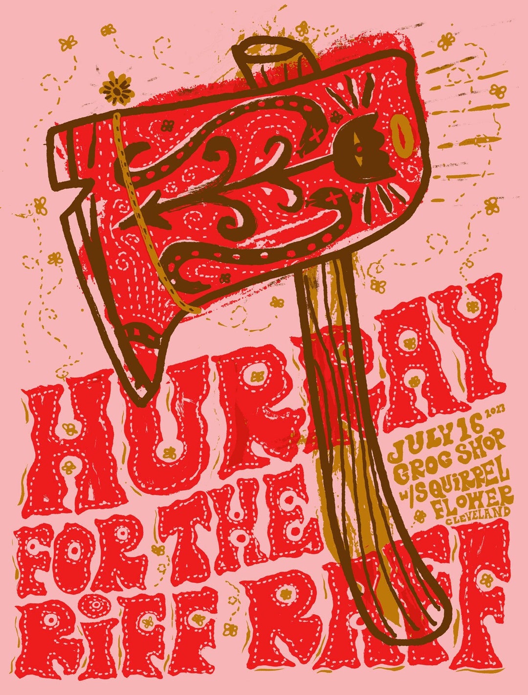 Hurray for the Riff Raff - Cleveland - Silk Screened Poster - Etsy