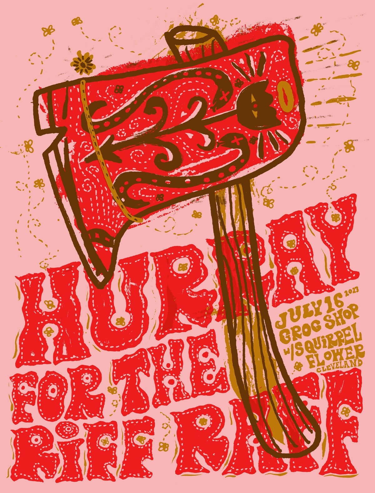 Hurray for the Riff Raff Cleveland Silk Screened Poster - Etsy