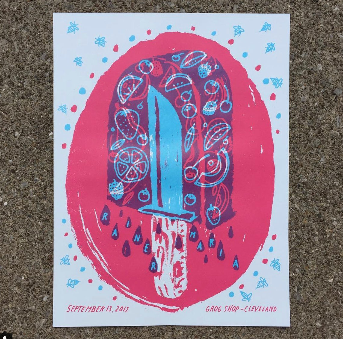 Rainer Maria- Grog Shop Cleveland - Silk Screened Poster - Etsy