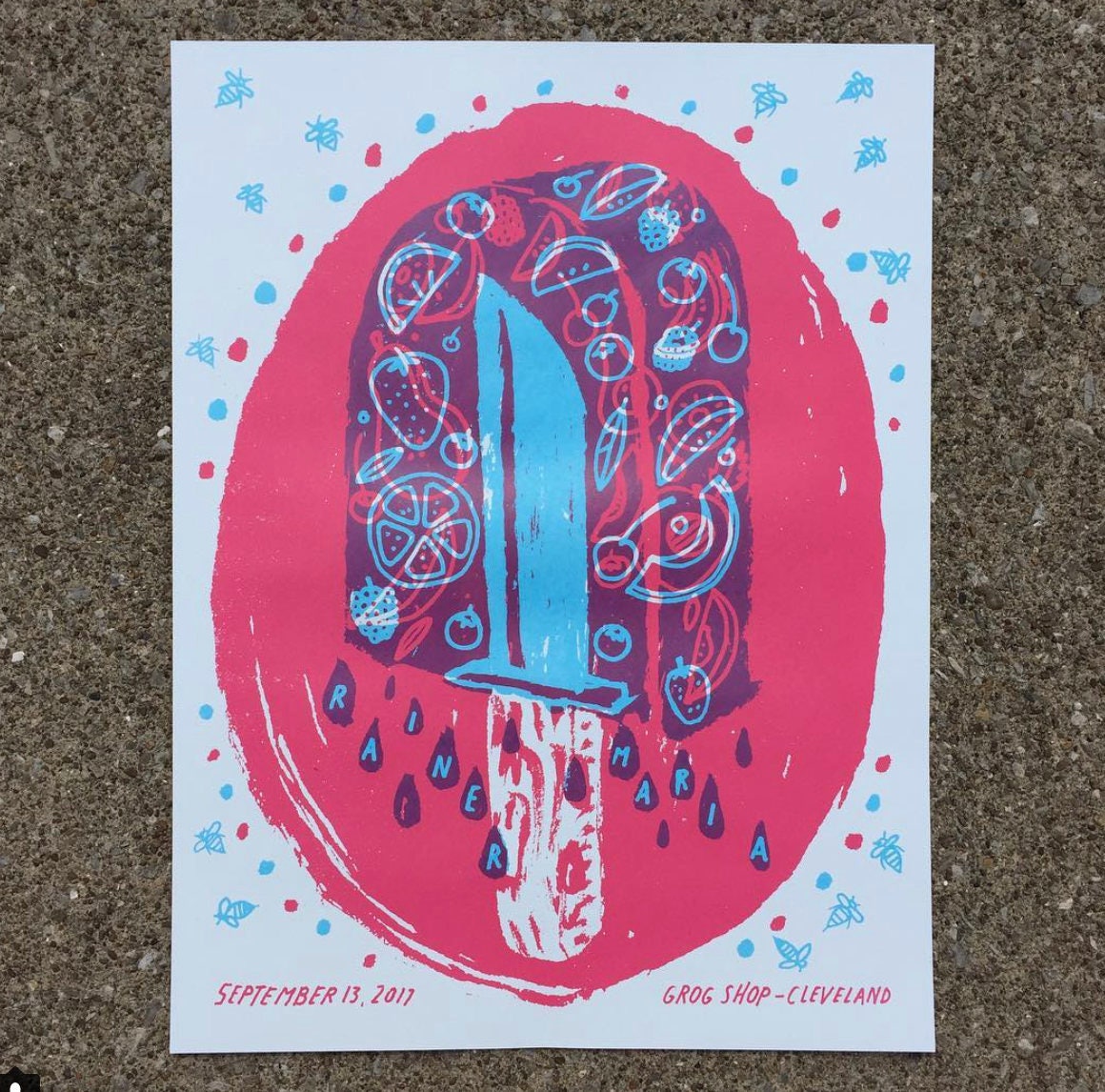 Rainer Maria- Grog Shop Cleveland - Silk Screened Poster - Etsy