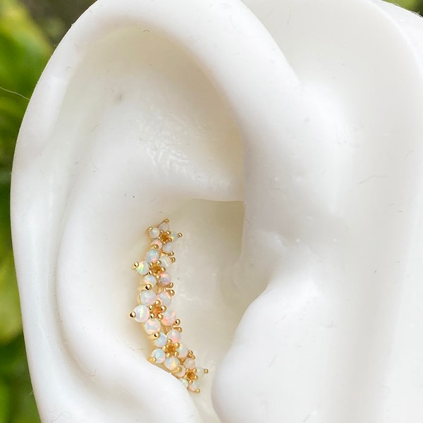 Flower Helix Earring - Etsy
