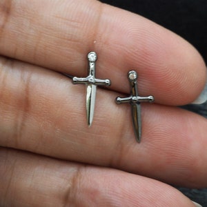 Dagger Piercing Dagger Stud Earrings Dagger Tragus Dagger | Etsy