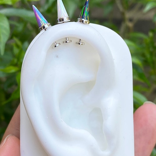 Arrow Spike Design Stud Earrings Helix Piercings Lobe - Etsy