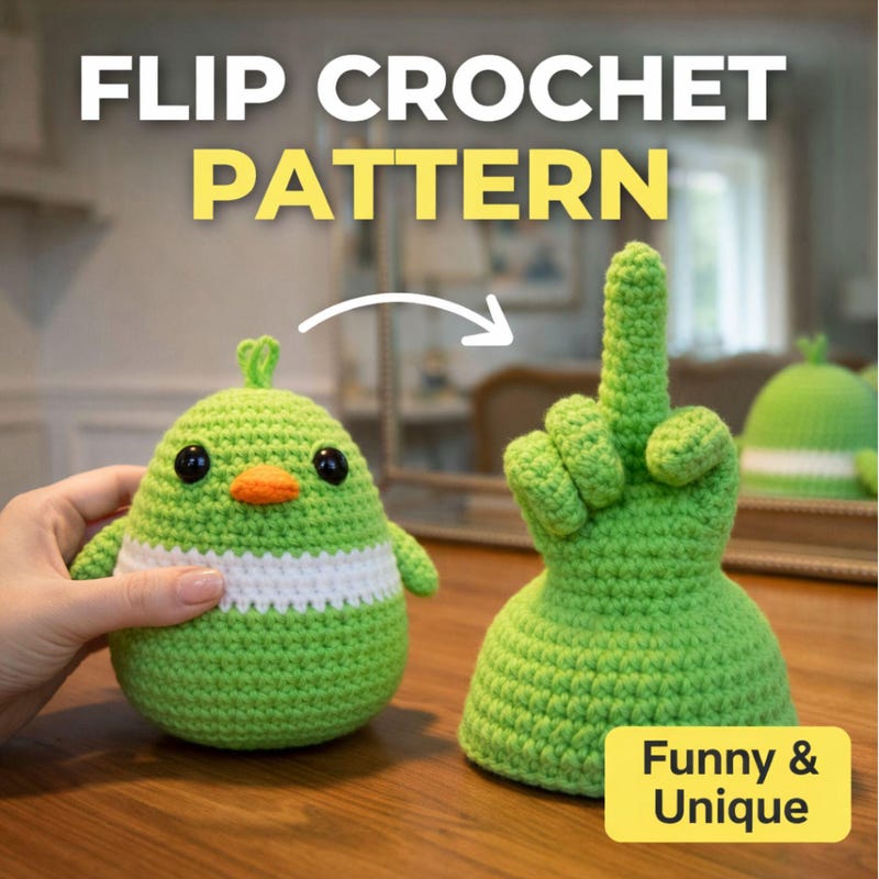 Flip the Bird Crochet Patterns - Etsy