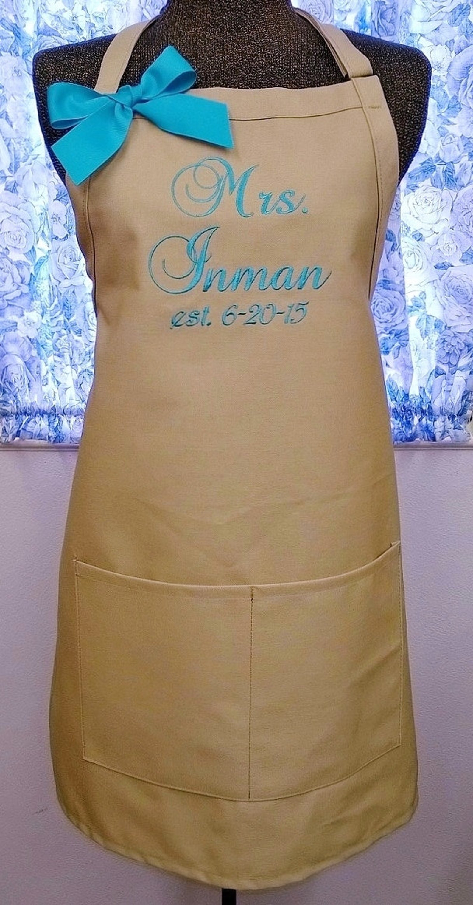 Personalize Apron Monogram Apron Apron for Women Bride - Etsy