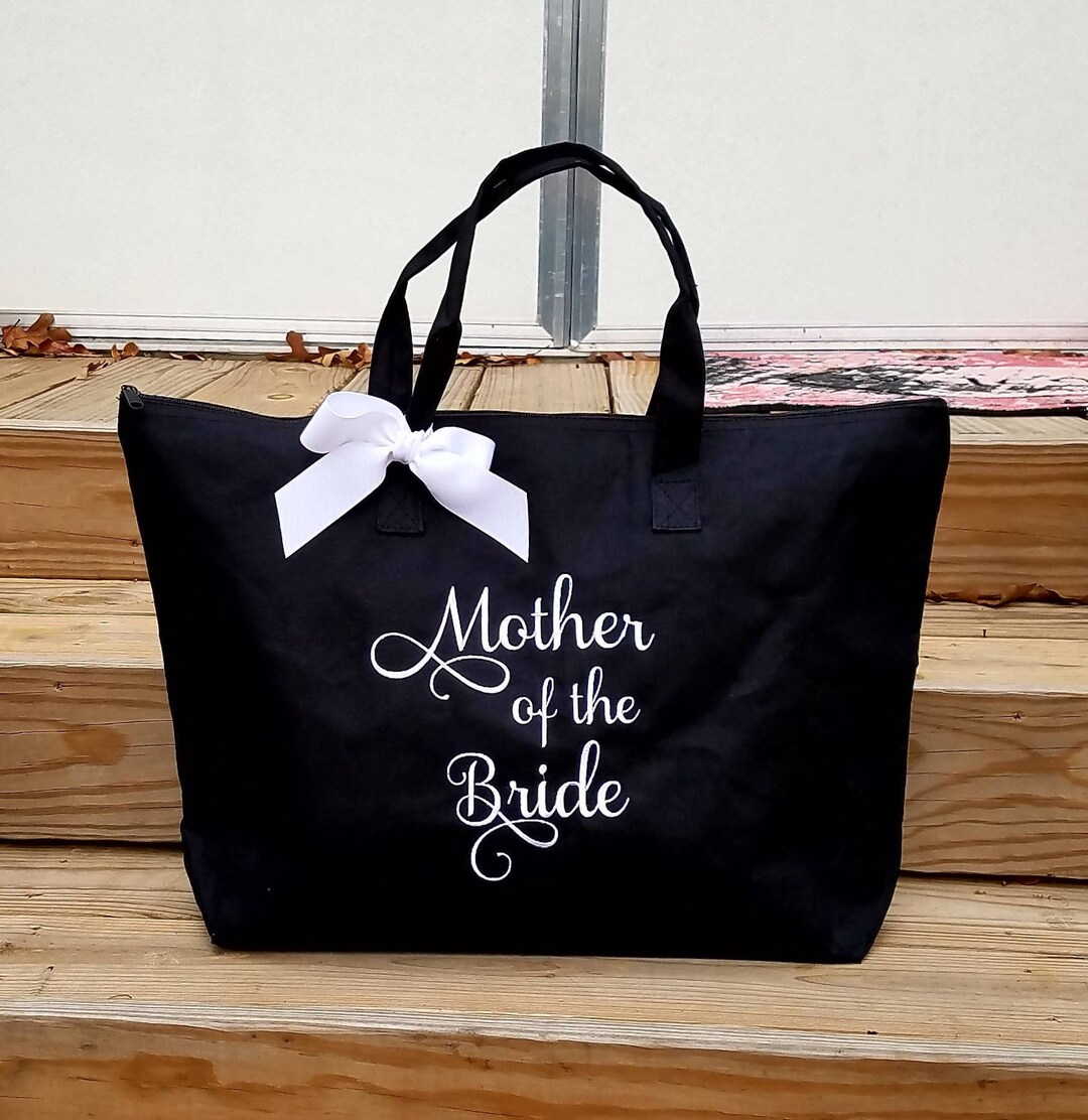 Mother of the Bride, Mother of the Groom Tote Bag, Personalized Wedding ...